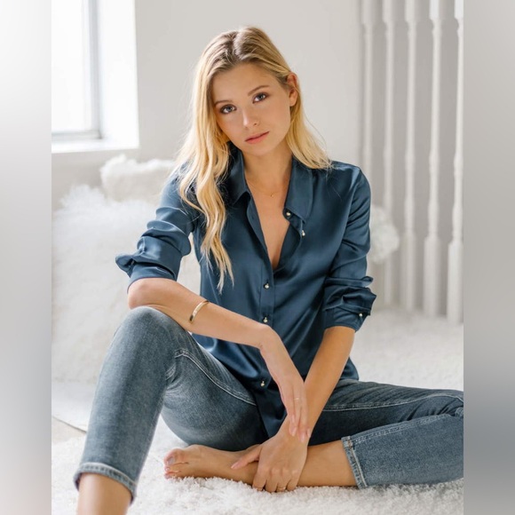 Ravella | Tops | Ravella Milano Silk Blouse | Poshmark